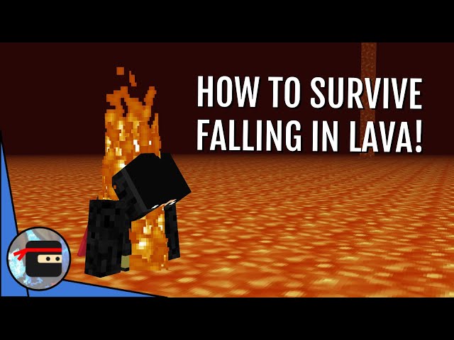 Minecraft: How to escape lava quickly in Minecraft
