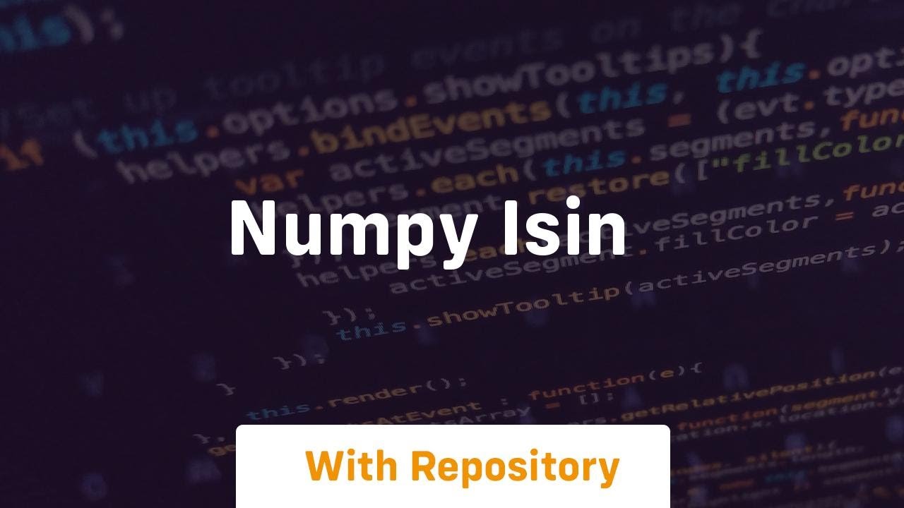 numpy isin