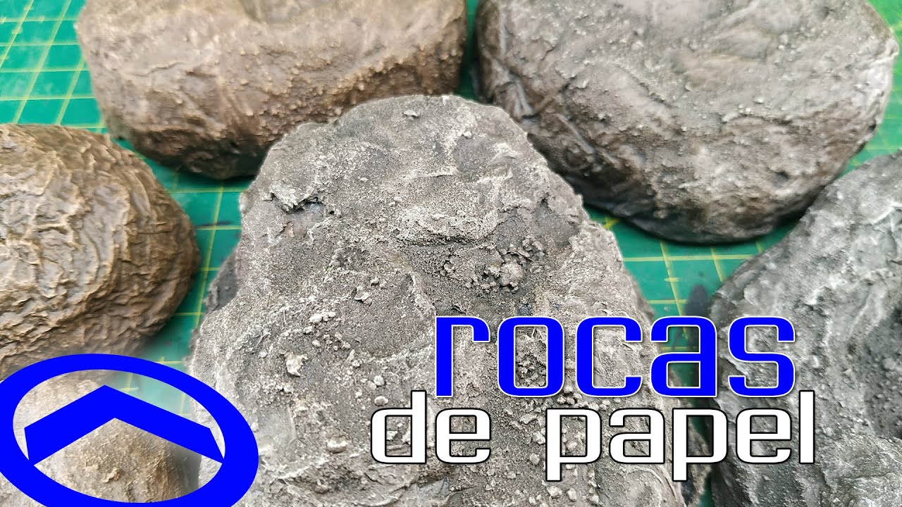 Como hacer Rocas con Papel