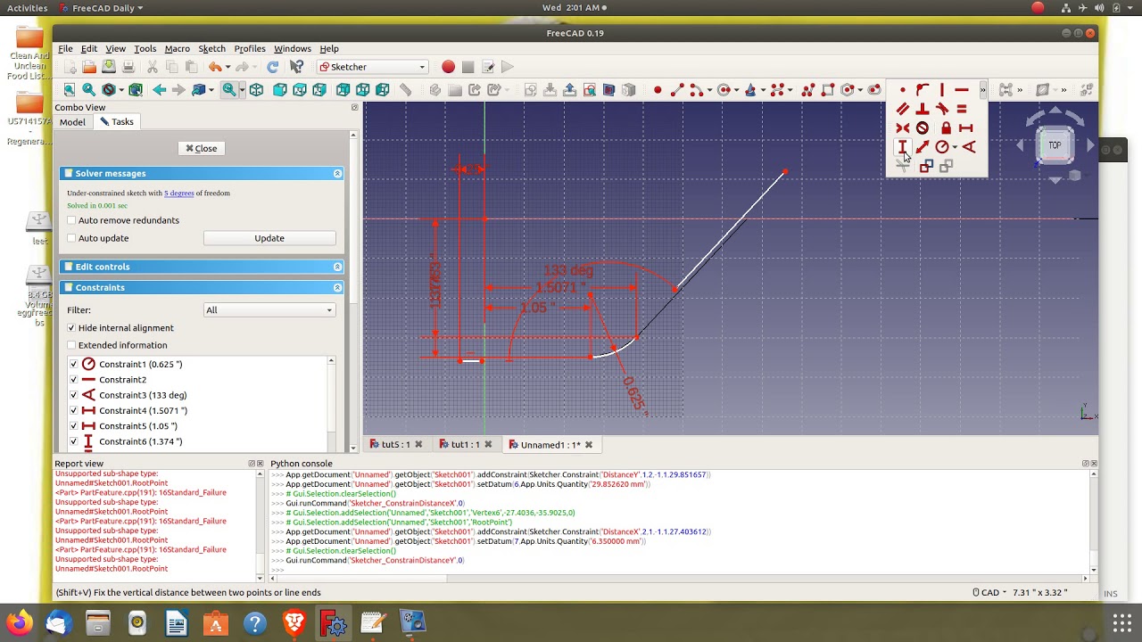 PathWorkbench FeatureArea tool and reversing a step file to make tool paths!