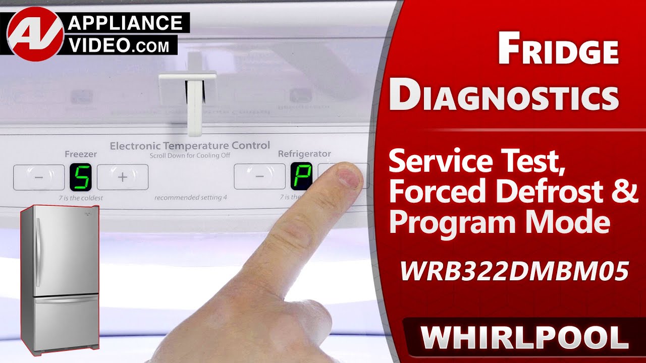Whirlpool Refrigerator  - Service Diagnostic testing & Error Codes * Programing mode Troubleshooting