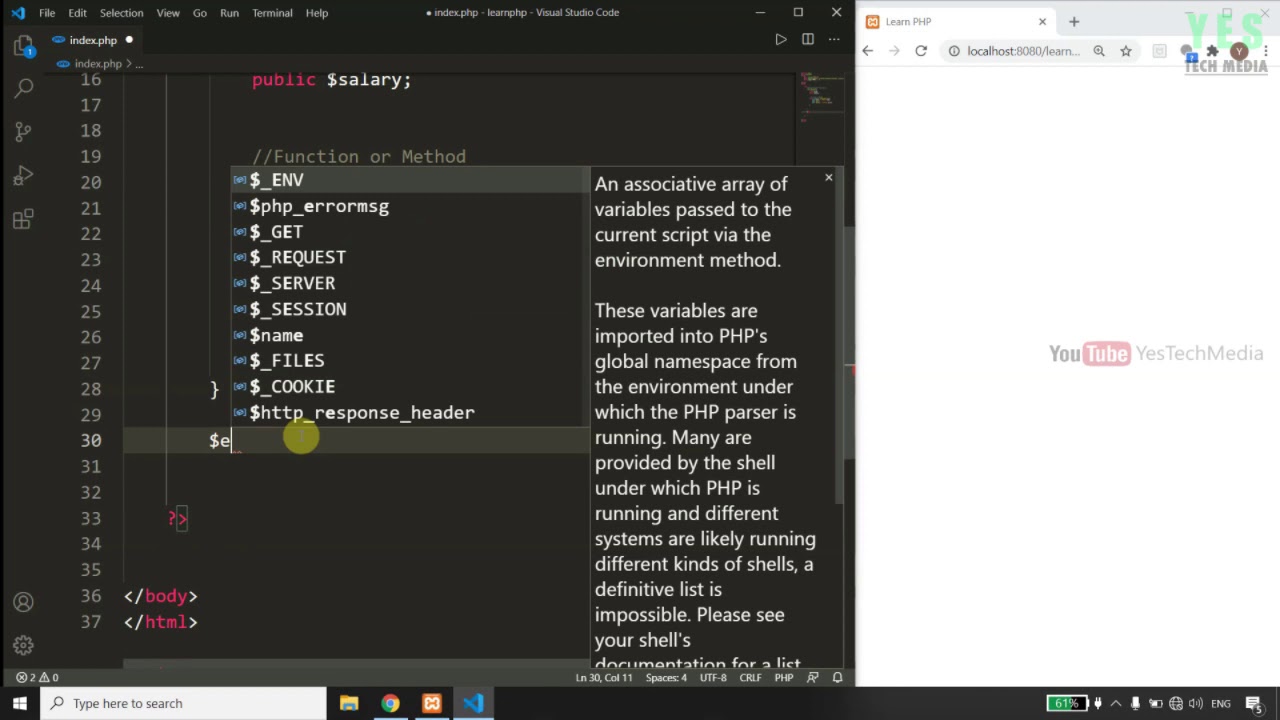 Object Oriented Programming | PHP Malayalam Tutorial | Part 20 of 22 |
