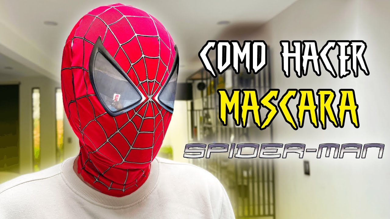 HOW TO MAKE TOBEY MAGUIRE'S SPIDERMAN MASK! - IVANSPIDEY
