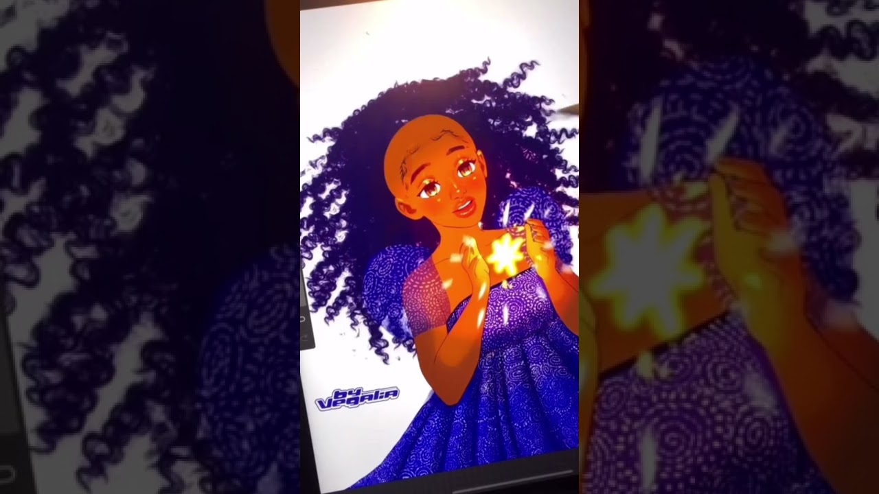 How I Draw Curly Hair on Procreate