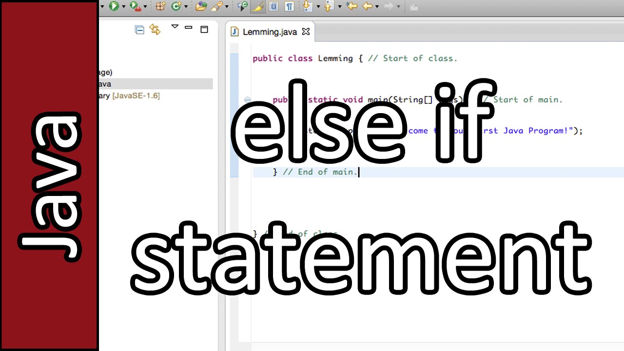 else if statement - Java Programming Tutorial #18 (PC / Mac 2015)