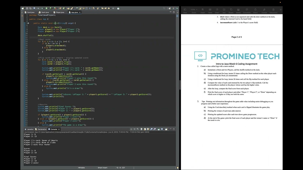 Week 6 Final Java Project