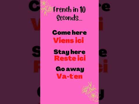 French phrases for beginners, come here #frenchlanguage #anglaisfacile #english #french #shorts