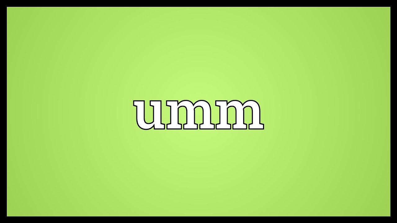 Umm Meaning
