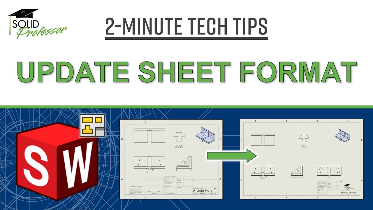 Update Sheet Format in SOLIDWORKS Drawings