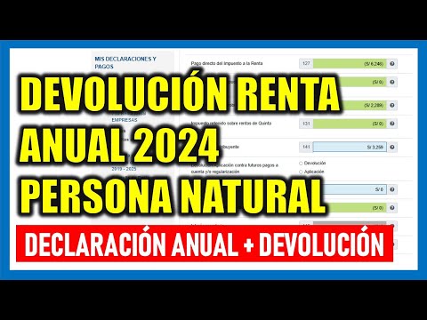 Devolución Renta Anual 2024 SUNAT |Presenta así tu declaración y devolución de impuestos FV 709