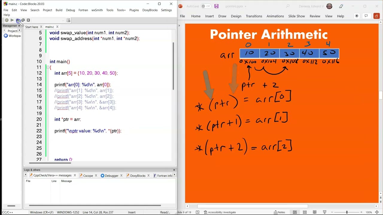 4 Pointers: Pointer Arithmetic