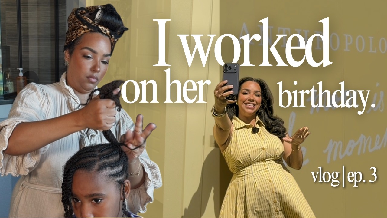VLOG | Working My First Event 3 Months Postpartum + Daughter’s 2nd Birthday Party
