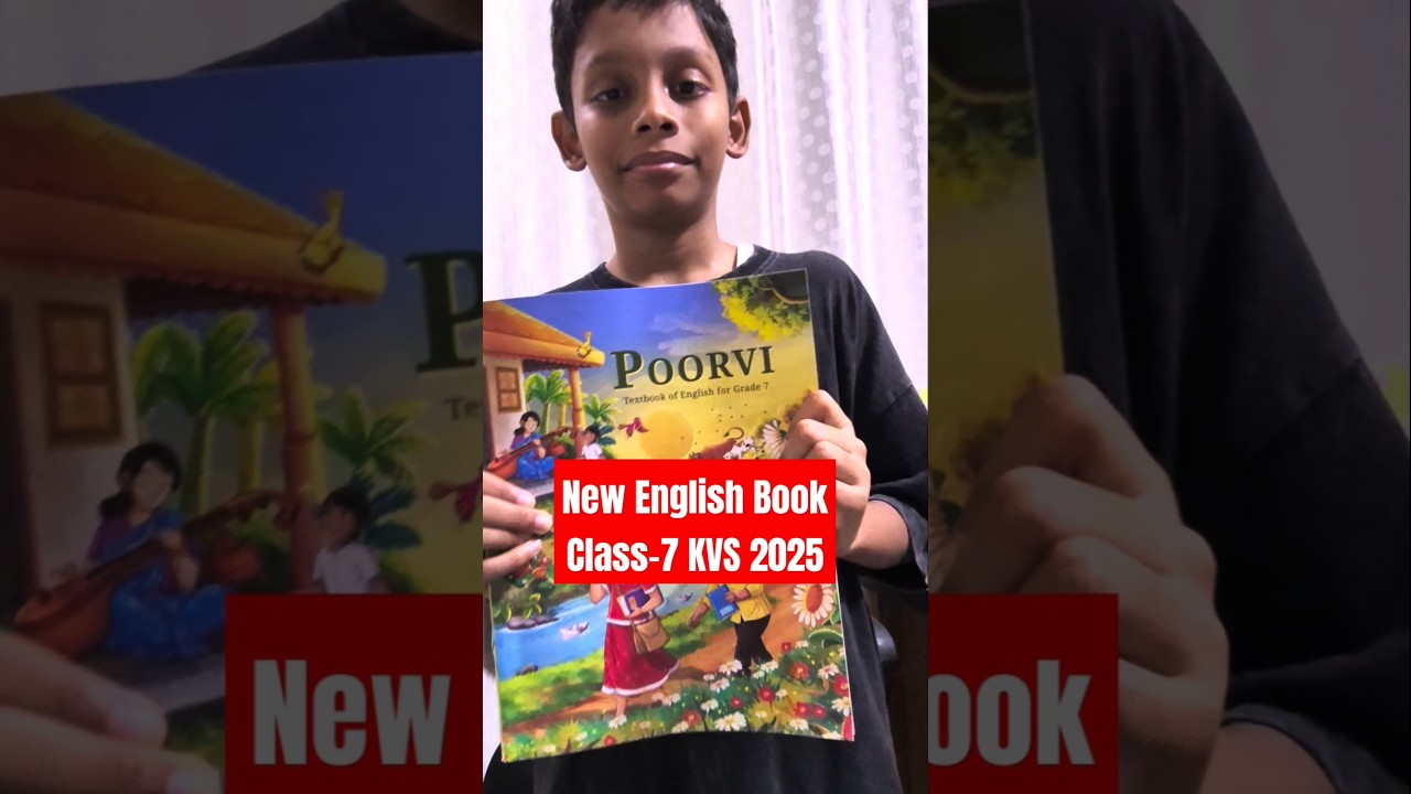 New Book Class 7 KVS English 2025 Edition☺️ #kvs #shorts #kvstgtpgt #ncert