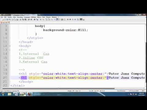 Learn Types of Putting CSS in HTML Tamil - Mind Luster