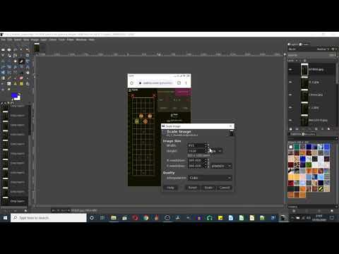 How to resize images for word and printing in Gimp