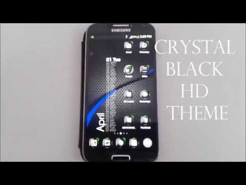 Crystal Black HD Theme for Apex/Go Launcher/ADW/Nova