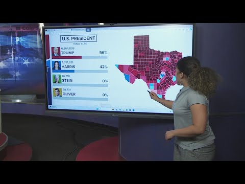 Texas 2024 presidential election vote breakdown