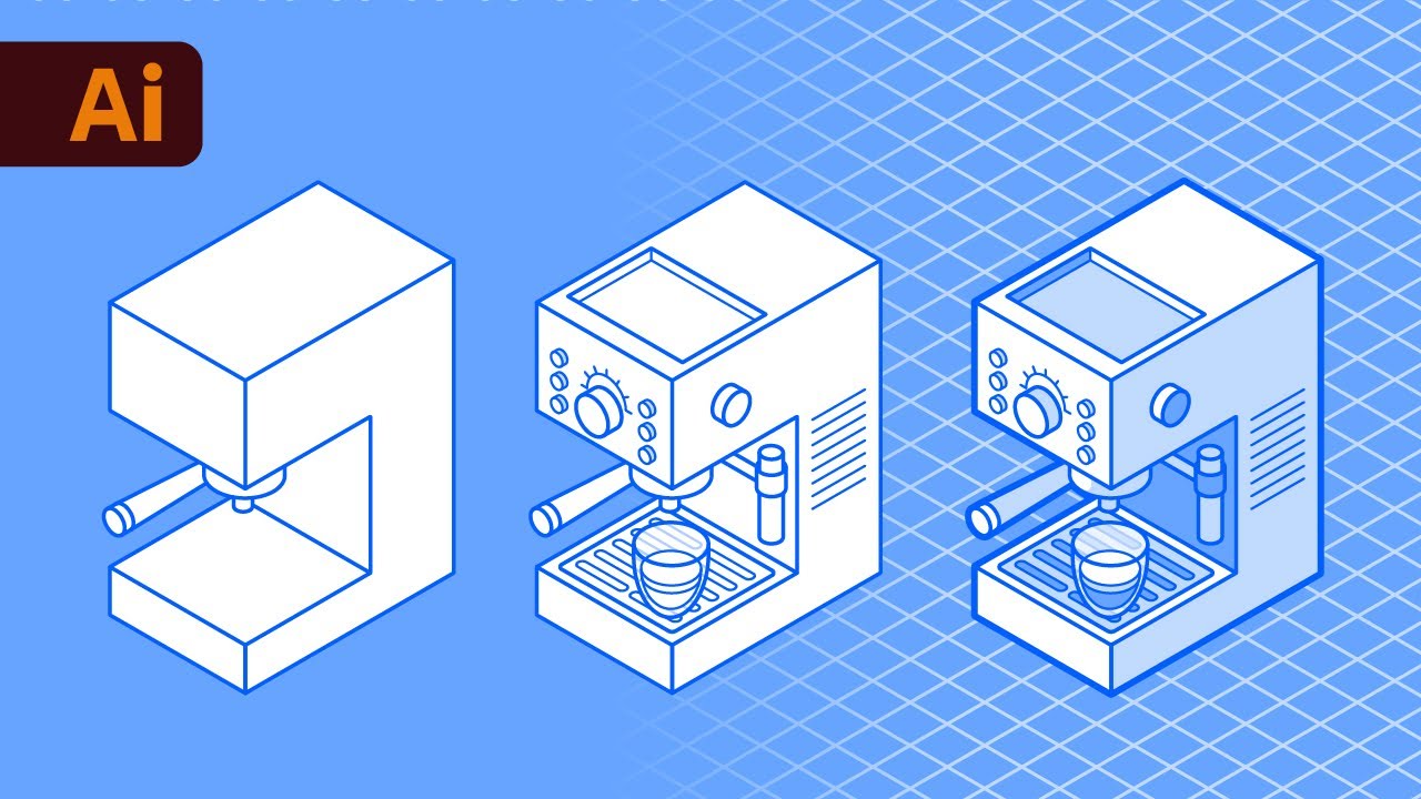 Adobe Illustrator Tutorial - How to Create Isometric Vector Illustrations