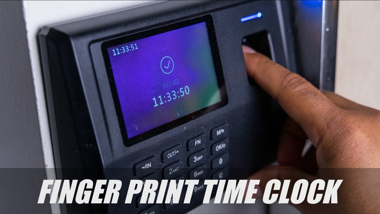 EASY TO USE FINGER PRINT TIME CLOCK | ANVIZ CX3 | SETUP and REVIEW