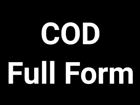 COD Full Form || COD || Full Form || COD Meaning