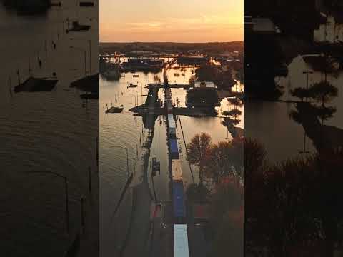 Flooding In The Quad Cities #davenport #quadcities #iowa #drone #viral #trending #fypシ #fyp