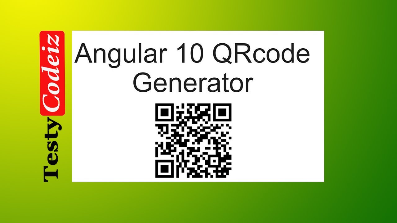 Angular 10 QRCode Generator | QR Code Generation in Angular|How to create QR codes using ngx-qrcode2