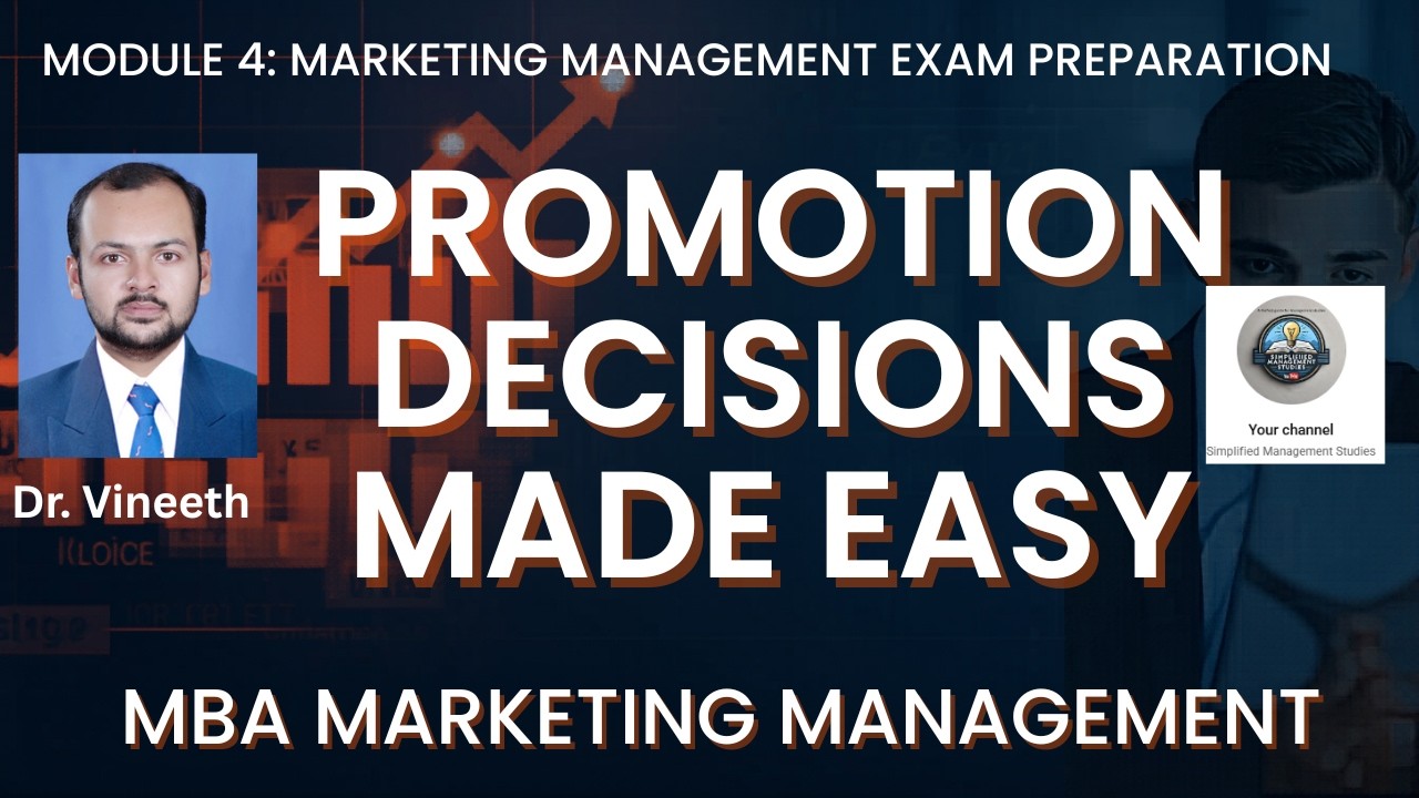 Marketing Management Module 4 | Promotion Decisions Important Questions & Short Notes |MBA Exam Prep