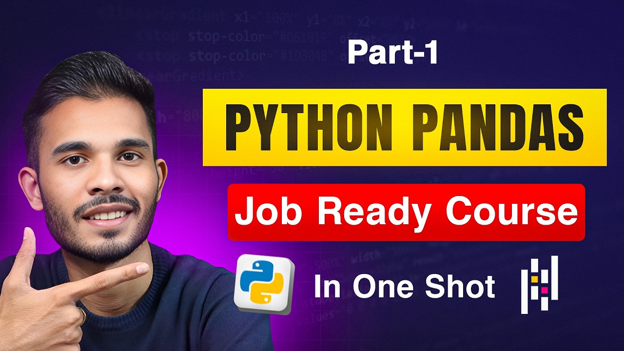 Pandas for Data Analysis In Python | Sagar Chouksey | Part-1