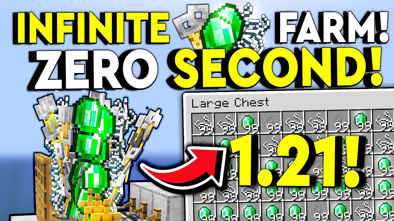 BEST 1.21 INFINITE TRIPWIRE EMERALD FARM! Minecraft Tutorial NEW ...