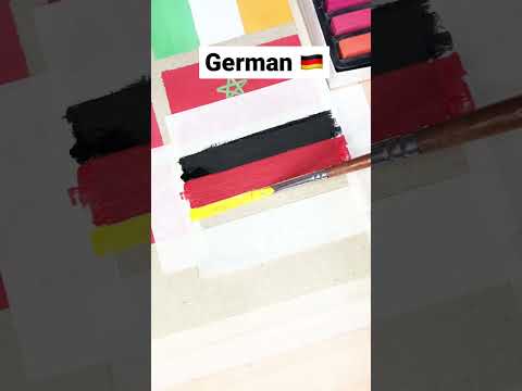 Draw German Flag 🇩🇪 #german #germany #flag #shorts