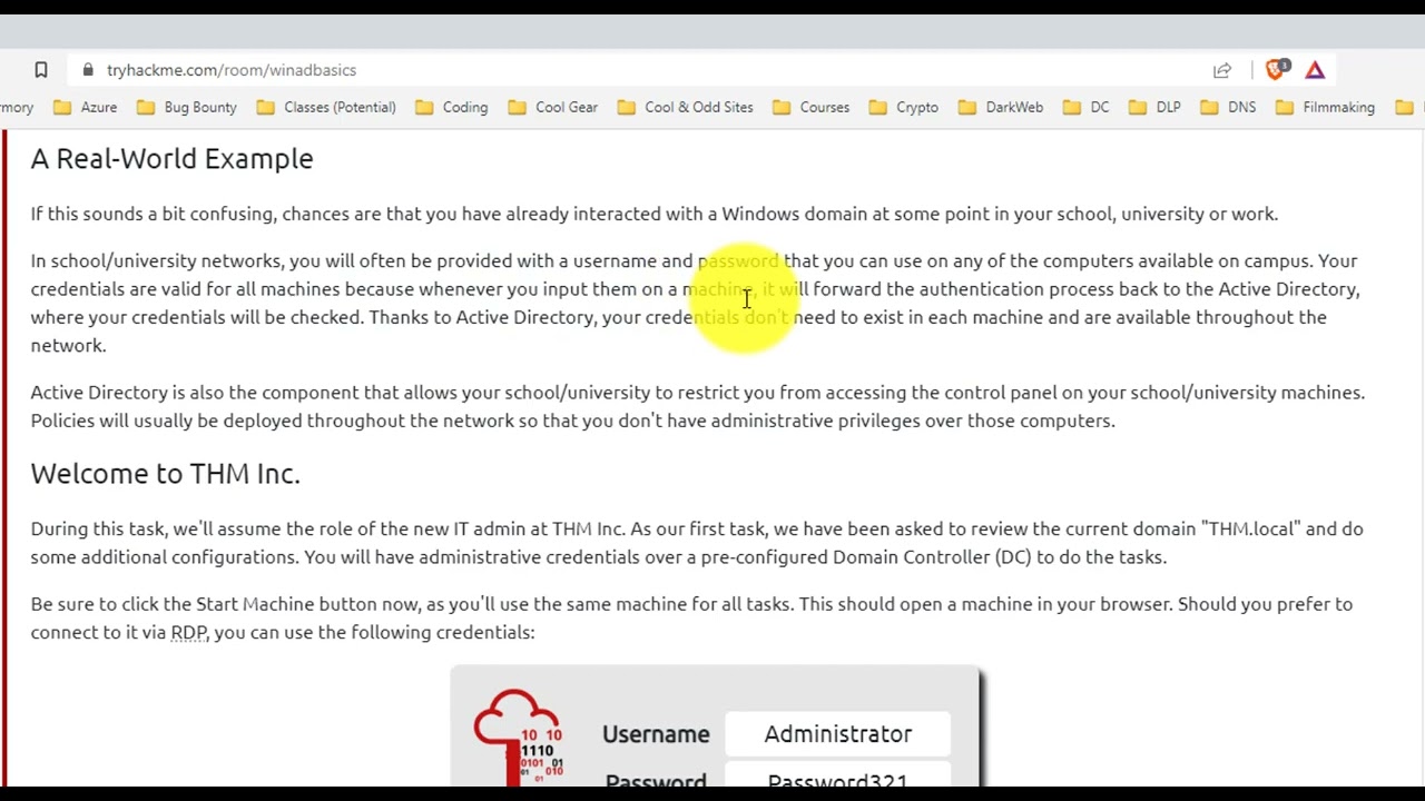 TryHackMe Walkthrough | Active Directory Basics | Task 2 Windows Domains
