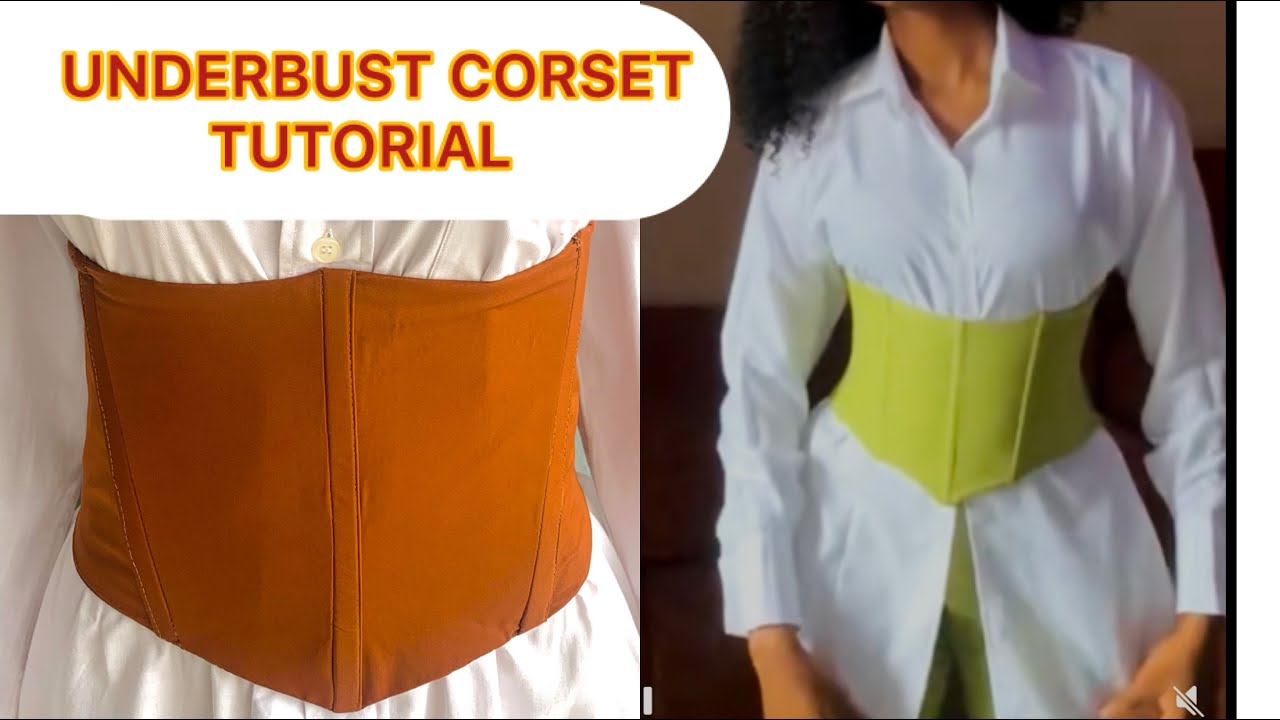 How To Cut And Sew a Underbust Corset (Beginners friendly Tutorial)