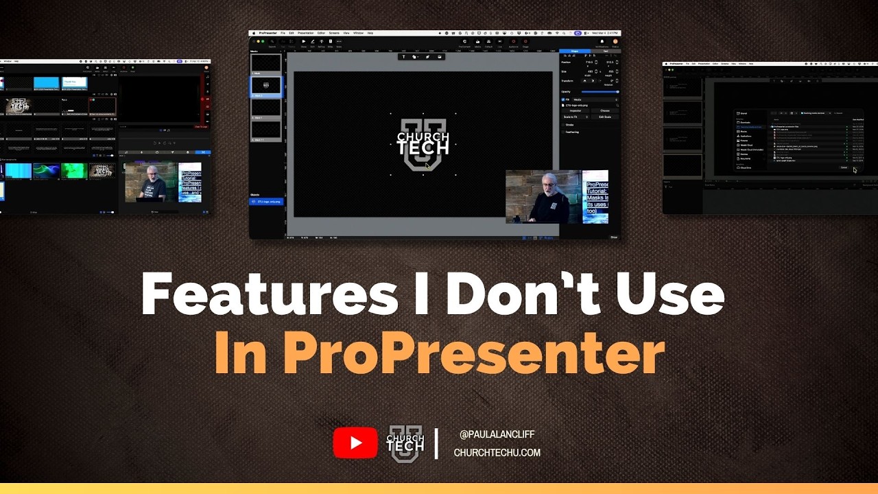 ProPresenter Tutorial: Features I don't use... and why