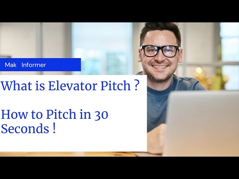 What is elevator pitch | how to pitch yourself in just 30 seconds | mak informer