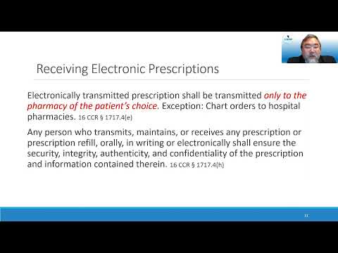 E-Prescribing Requirements for 2022 (Business and Professions Code 688)