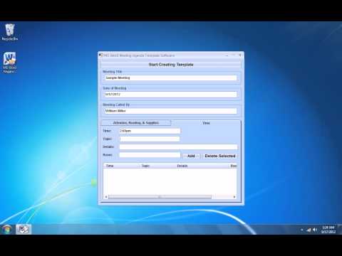 How To Use MS Word Meeting Agenda Template Software