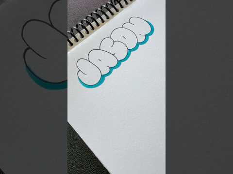 How to draw Jason in bubble letters!๐ #art #drawing #names #satisfyling #fyp