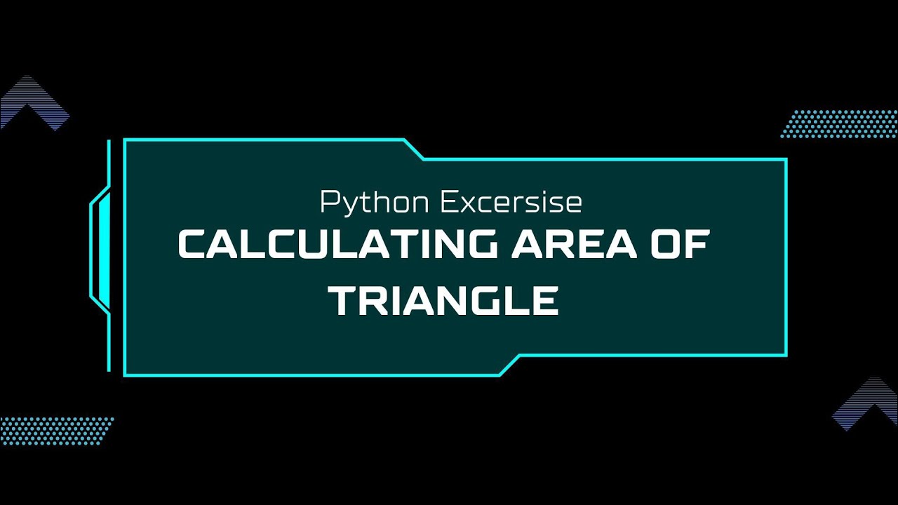 Python Program to Calculate Area of Triangle | Beginner Python Tutorial