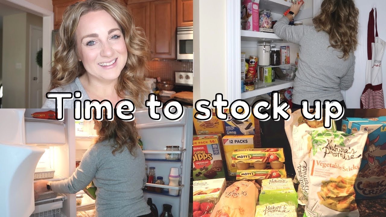 FRIDGE AND PANTRY STOCKUP//GROCERY HAUL//PANTRY AND FRIDGE ORGANIZATION