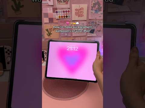 How to make aura gradient wallpapers 💗 iPad procreate tutorial | homescreen aesthetic