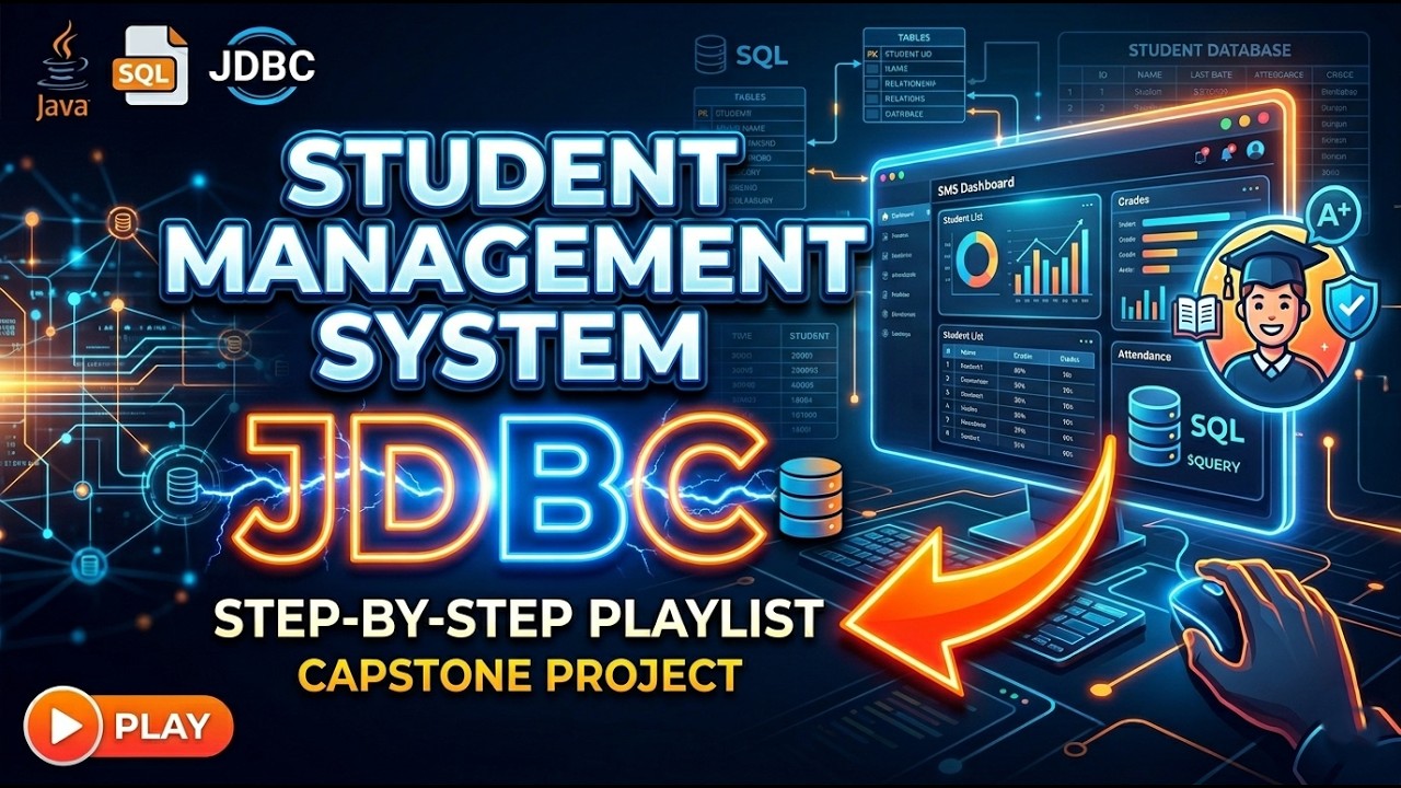Java JDBC Capstone Project 💥 | Student Management System | Menu Driven + DAO + MySQL