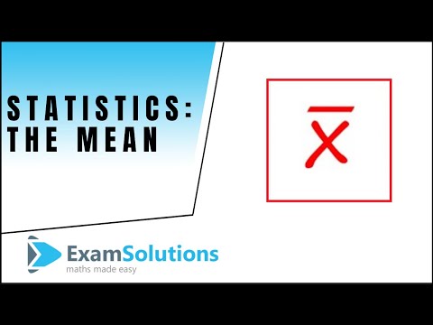 How to find the Mean in Statistics as a measure of central location | ExamSolutions