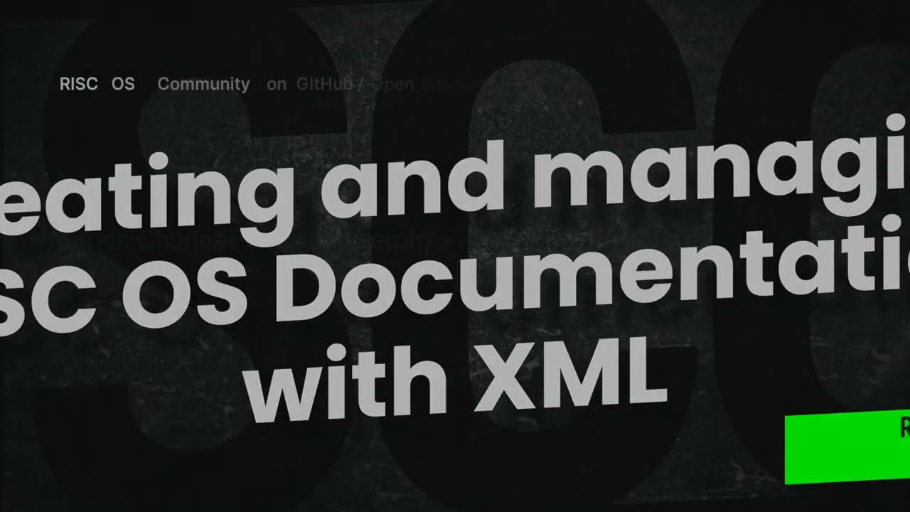 PRM XML - Creating and managing RISC OS documentation with XML