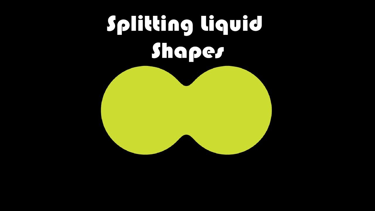 Splitting Liquid  Shapes using after effect