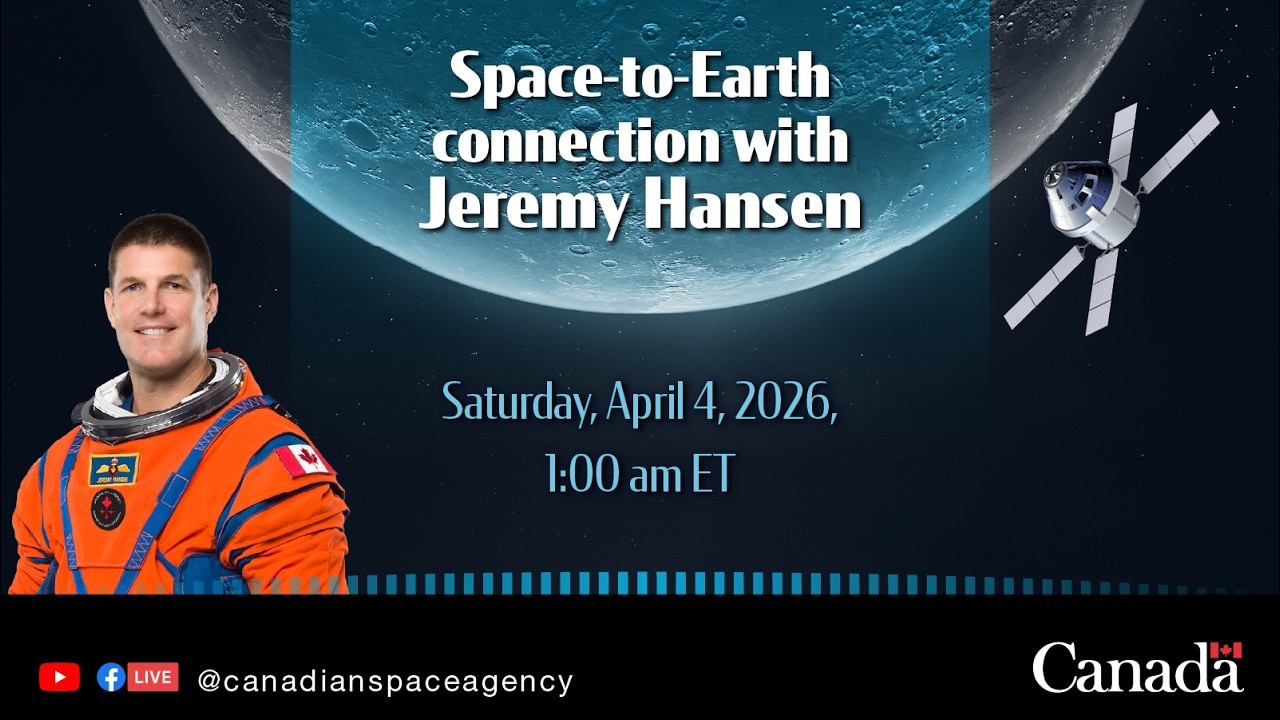 LIVE - Jeremy Hansen phones home for the first time from the Artemis II mission