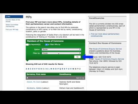 How can I find my MP?