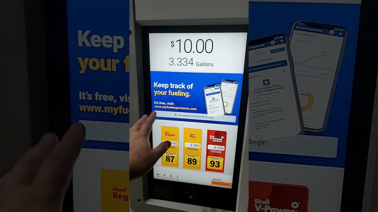 Shell gas station pumps. Fully LCD!