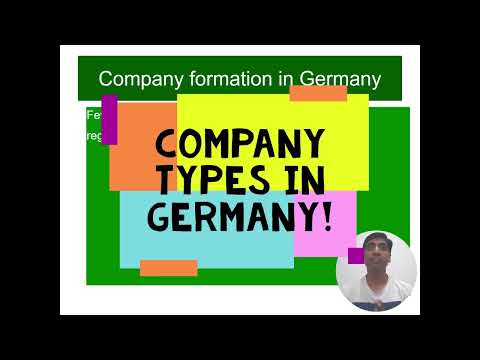 Learn about different "Company types in Germany "! English version