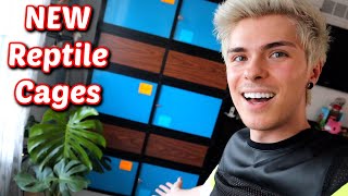 Installing Custom Backgrounds in my Reptile Enclosures! - Custom Cages