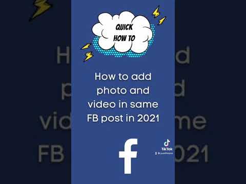 How to add regular pictures and videos to the same Facebook post.